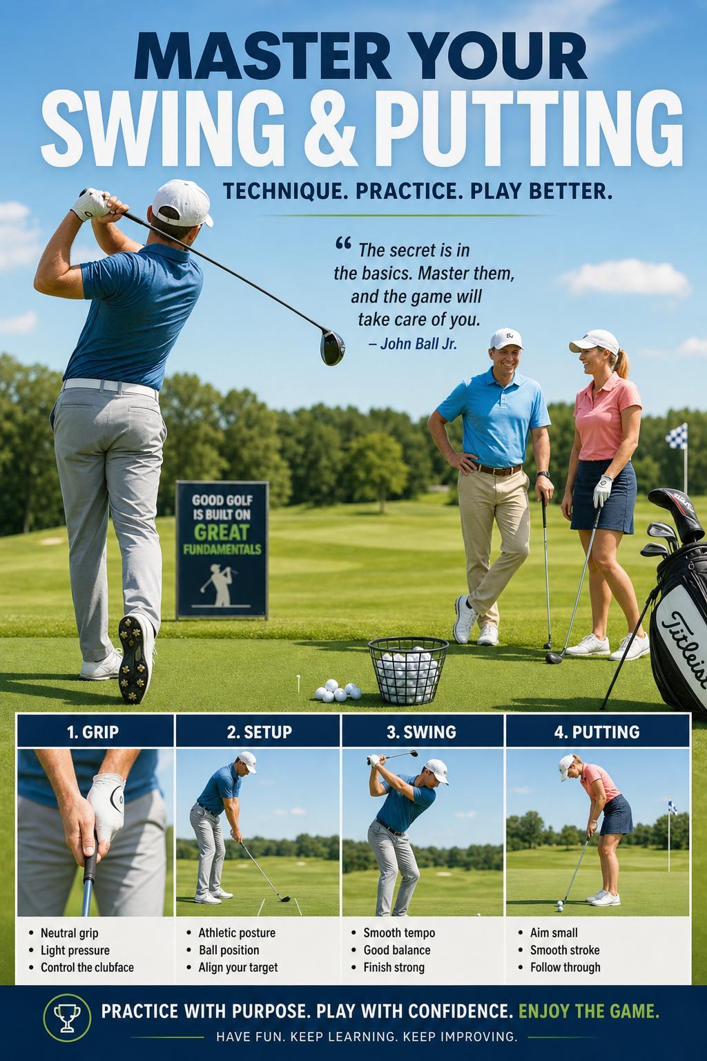 Master Your Swing and Putting: John Ball Jr.’s Golf Lesson Reveal ...