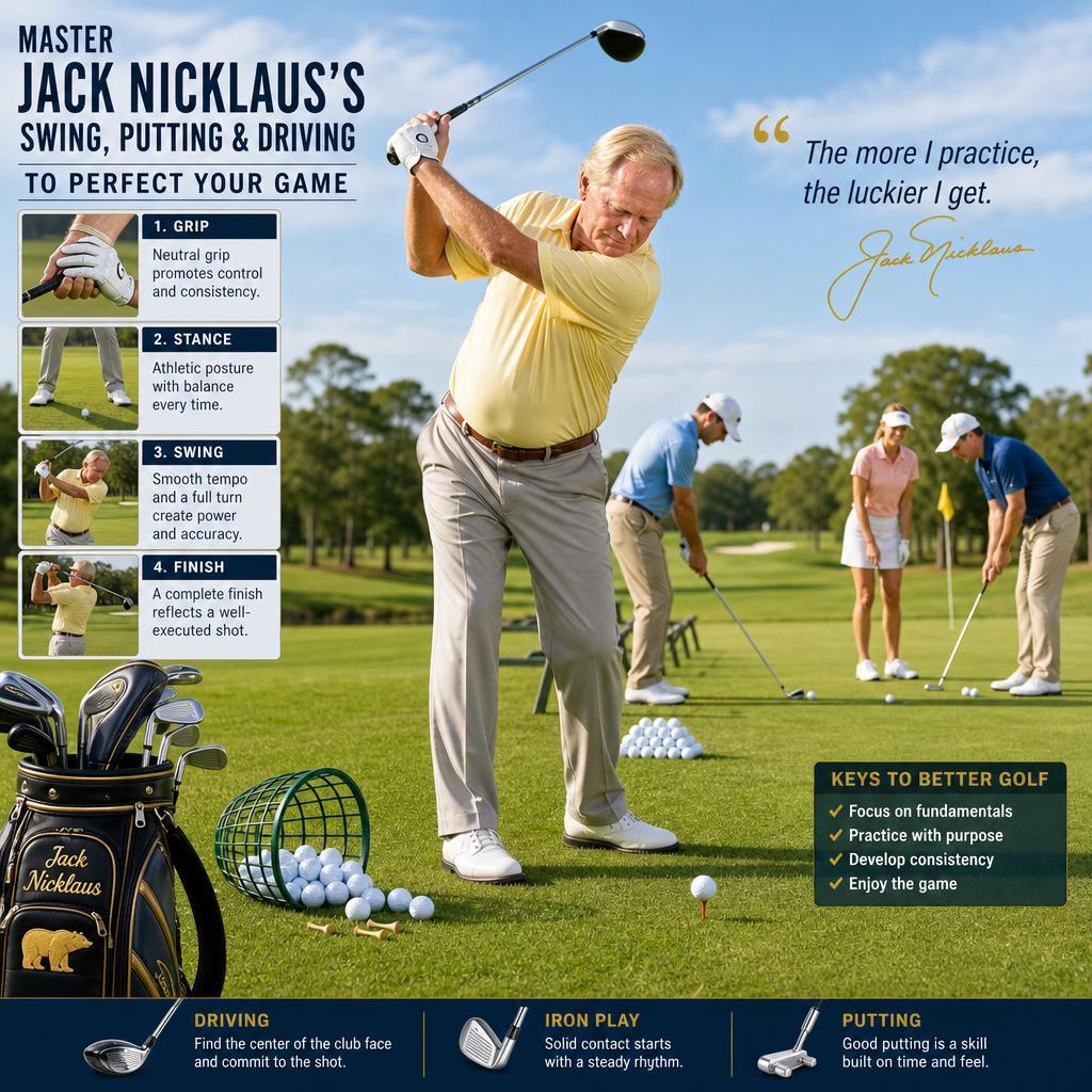 Master Jack Nicklaus's Swing, Putting & Driving to Perfect Your Game ...