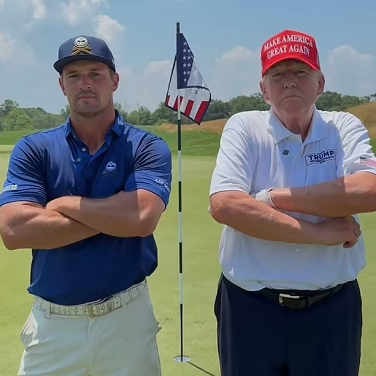 **"Epic Fail: Bryson DeChambeau's Trick Shot Disaster with Donald Trump ...
