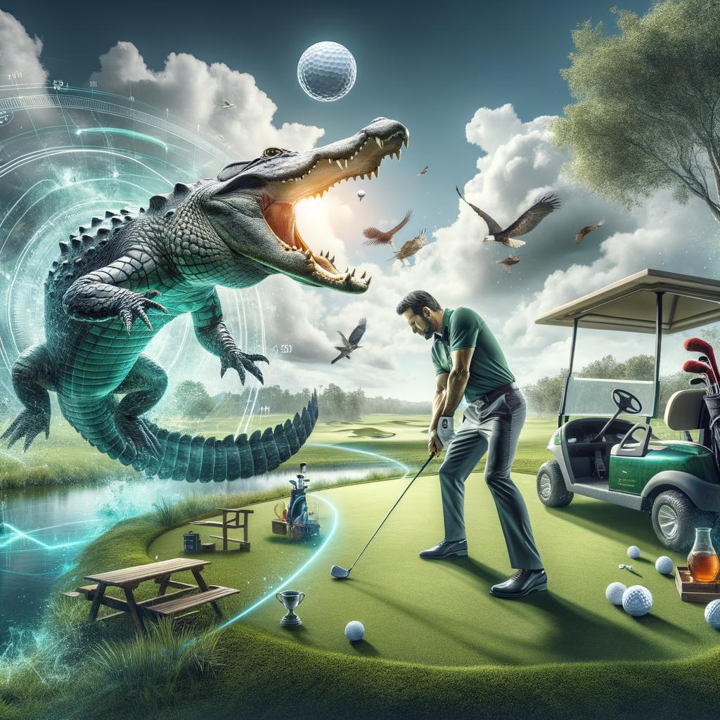 Battle of the Gators: Fearless Horschel Confronts Reptilian Intruder ...