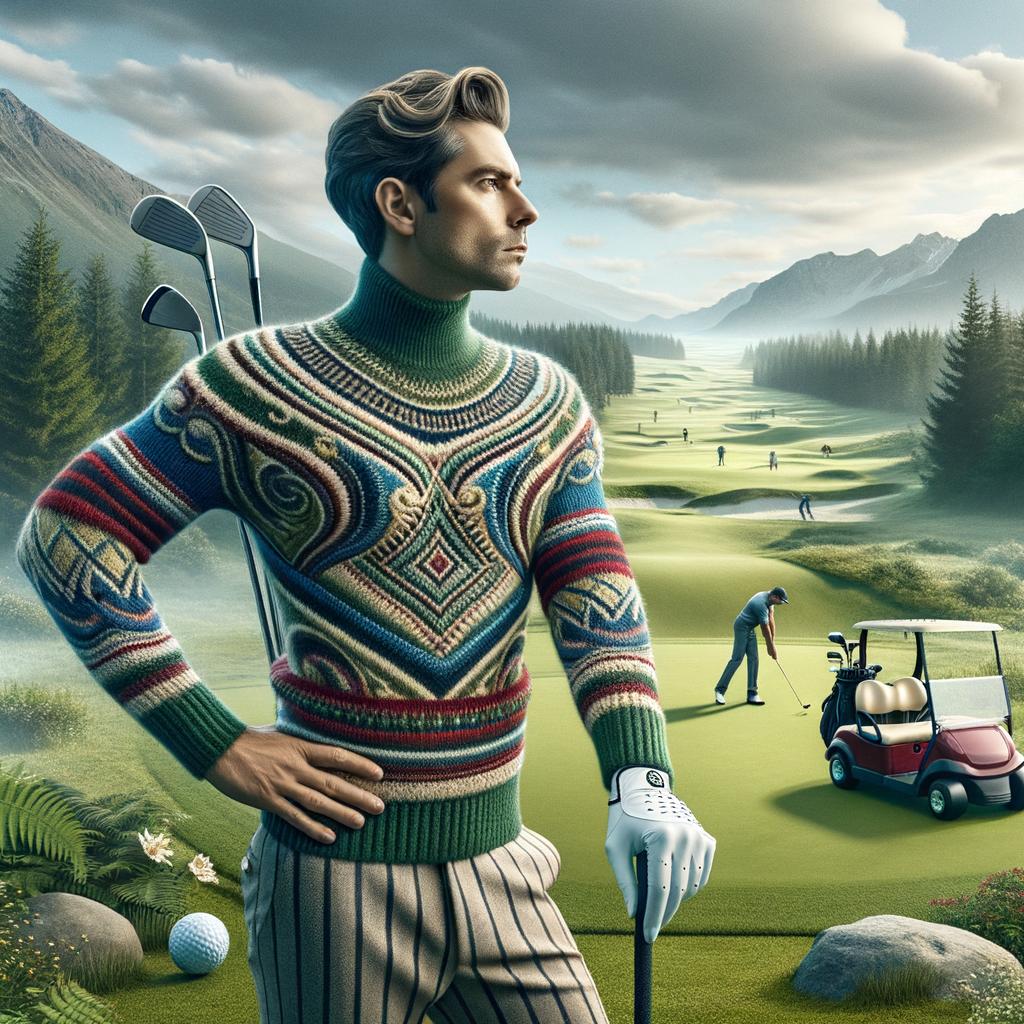 Swinging in Style: Matthieu Pavon Dons a Golf Course Sweater at the ...